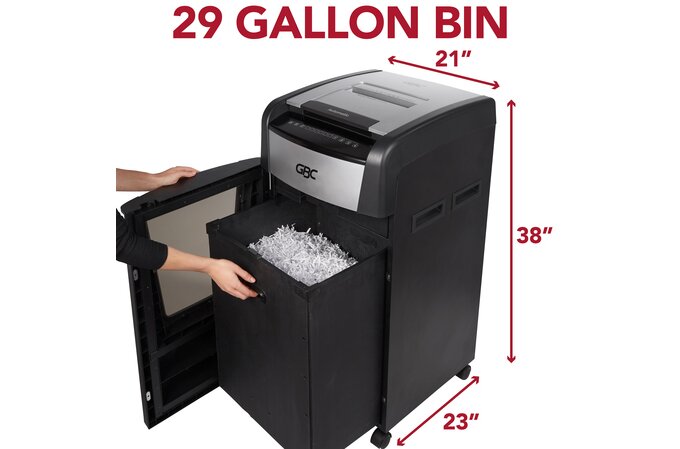 GBC AutoFeed+ Office Shredder, 600X, Micro-Cut, P-4, 600 Sheets ...