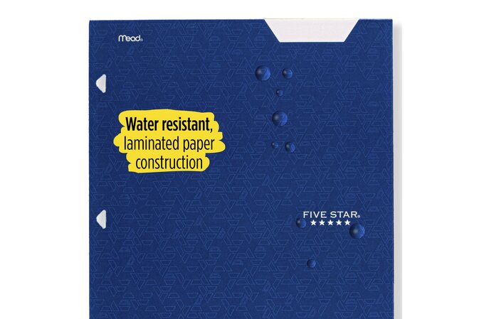 Five Star 4-Pocket Paper Folder, 6 Pack, Trend | Pocket Folders | Five Star