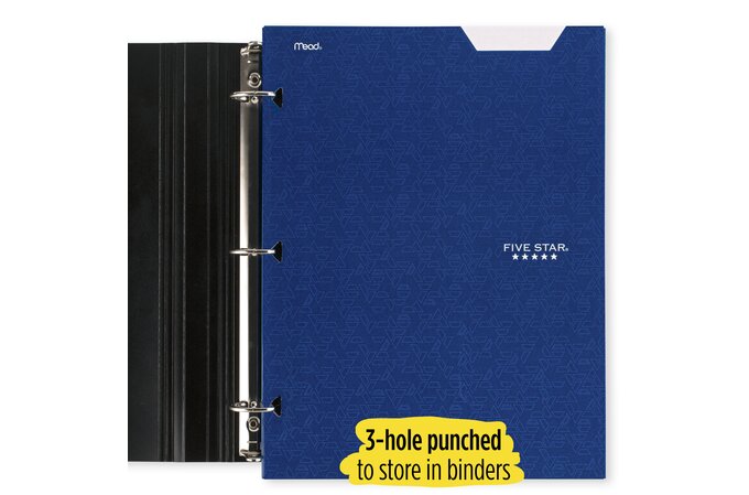 Five Star 4-Pocket Paper Folder, 6 Pack, Trend | Pocket Folders | Five Star