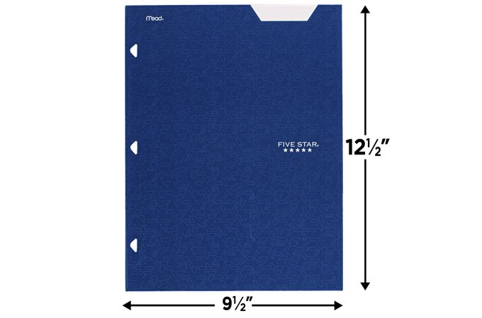 Five Star 4-Pocket Paper Folder, 6 Pack, Trend | Pocket Folders | Five Star