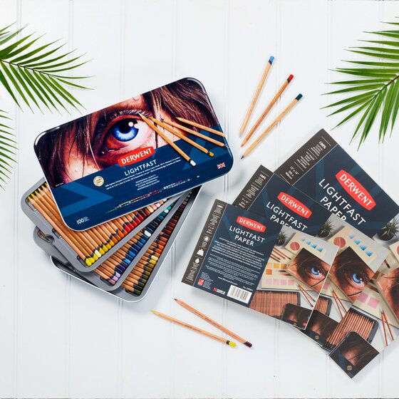 Lightfast Pencils | Derwent Lightfast 100 Tin | Derwent UK