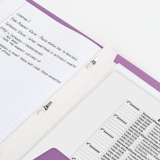 Five Star Pocket and Prong Paper Folder, Amethyst Purple | Hot Deals | Mead