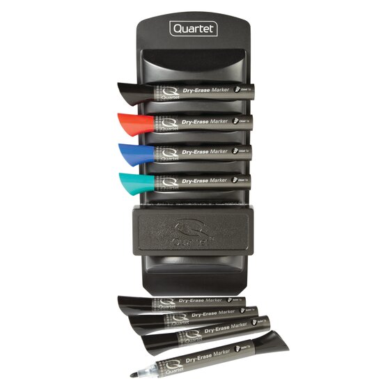 Quartet Standard Dry-Erase Kit, Caddy, Chisel Tip Dry-Erase Markers ...