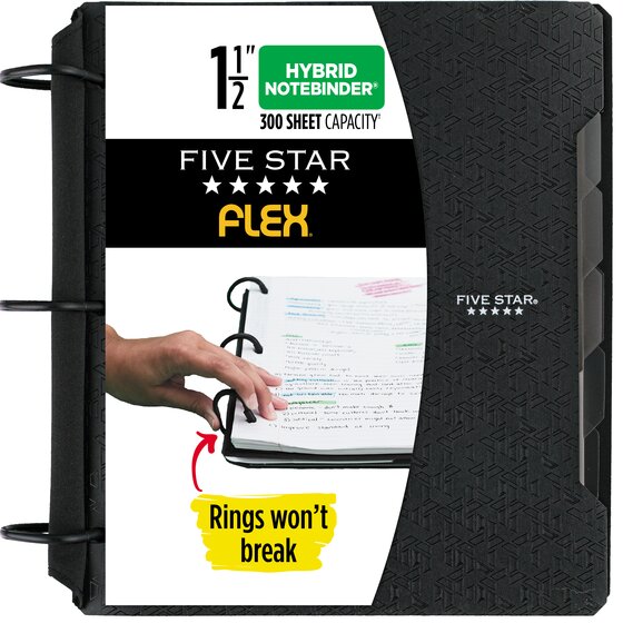 Five Star Flex 1 1/2" Hybrid NoteBinders | Five Star Flex | Five Star