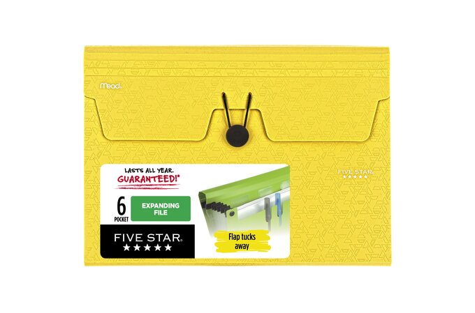 Five Star 6-Pocket Expanding Files | Expanding Files | Five Star
