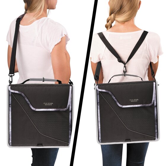 Five Star® 3" Sewn Zipper Binder Plus Removable Padded Case, 850 Sheet ...