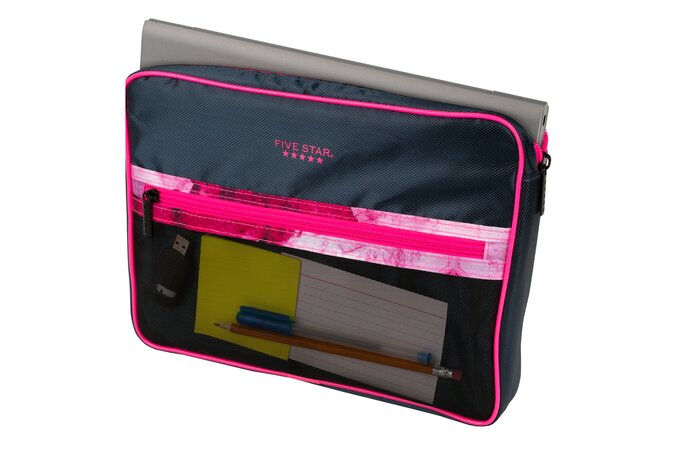 Five Star® 3" Sewn Zipper Binder Plus Removable Padded Case, 850 Sheet ...