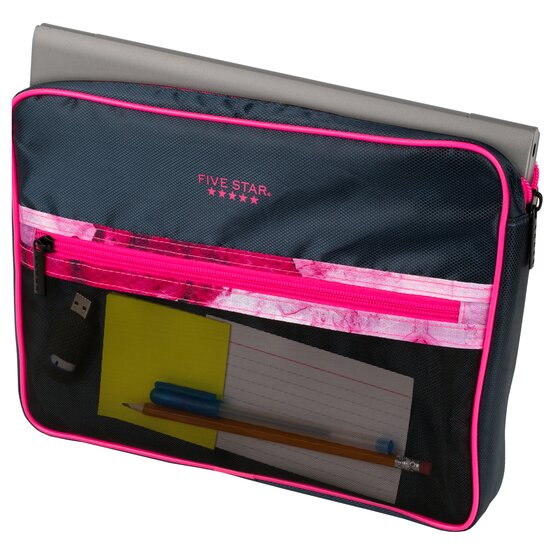 Five Star® 3" Sewn Zipper Binder Plus Removable Padded Case, 850 Sheet ...