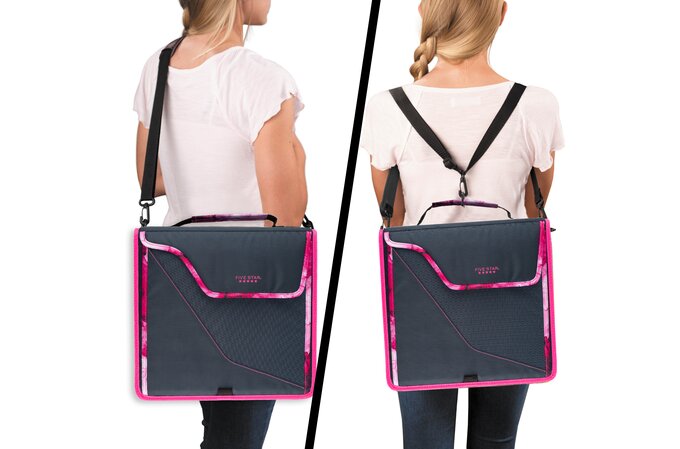 Five Star® 3" Sewn Zipper Binder Plus Removable Padded Case, 850 Sheet ...