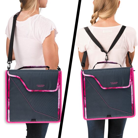 Five Star® 3" Sewn Zipper Binder Plus Removable Padded Case, 850 Sheet ...