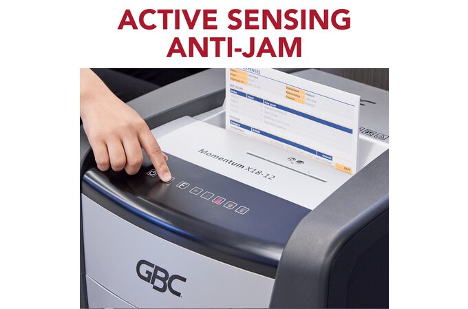 GBC Momentum Paper Shredder, X18-12, Micro-Cut, P-4, Anti-Jam, 18 ...