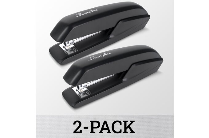 Swingline® Standard Stapler, 20 Sheets, Black, 2 Pack | Swingline Full ...