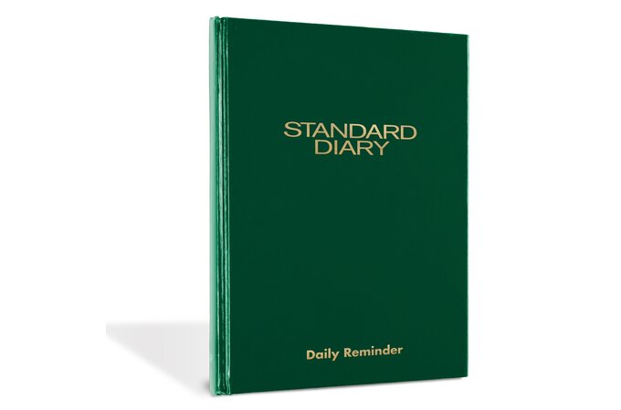 AT-A-GLANCE® Standard Diary® Daily Diary, Undated, Green, Small, 5 3/4 ...