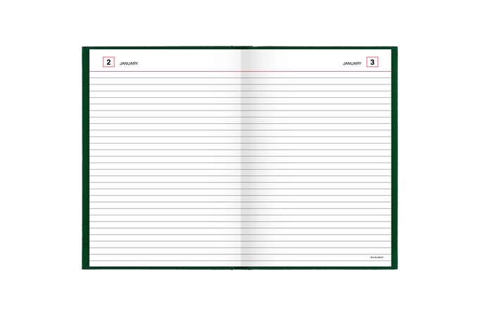 AT-A-GLANCE® Standard Diary® Daily Diary, Undated, Green, Small, 5 3/4 ...