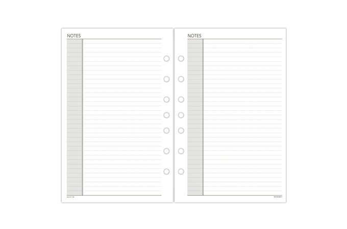 AT-A-GLANCE Undated Notes Pages, Loose-Leaf, 7 Ring, Desk Size, 5 1/2 ...