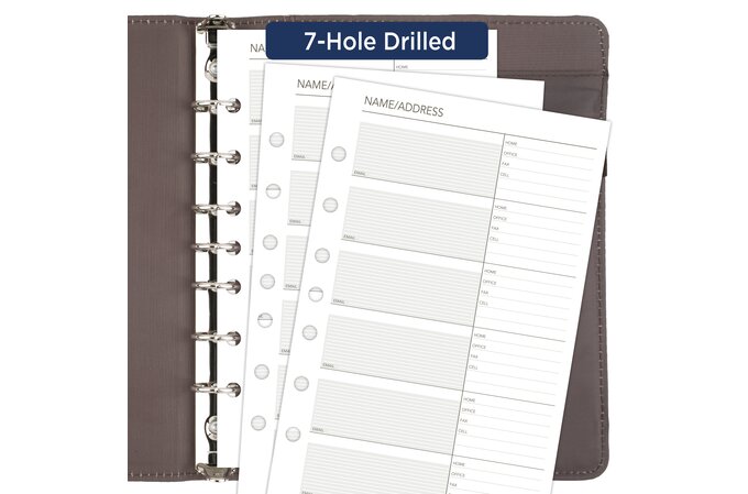 AT-A-GLANCE Telephone/Address Planner Pages | Refillable Planners ...