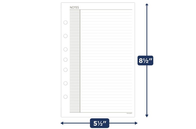 AT-A-GLANCE Undated Notepad, Loose-Leaf, Desk Size, 5 1/2" x 8 1/2 ...