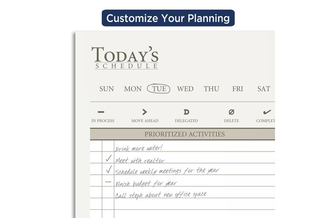 AT-A-GLANCE Undated Daily Planner Refill, Loose-Leaf, Desk Size, 5 1/2 ...