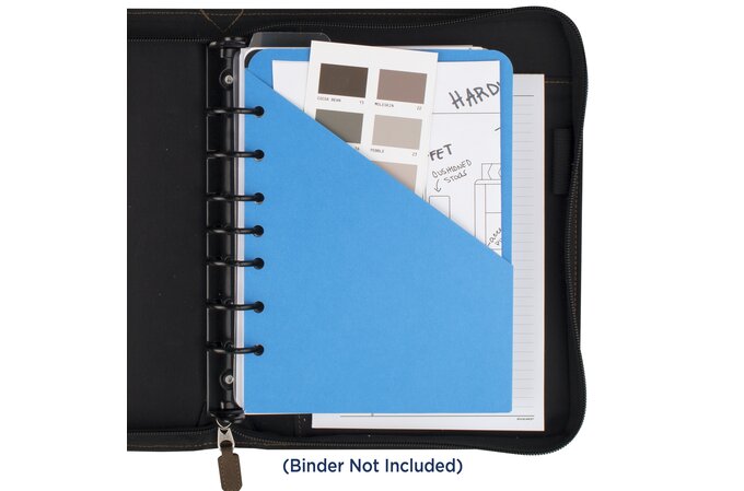 AT-A-GLANCE File Pockets, 7 Ring, Desk Size, 5 1/2" x 8 1/2", 4 Pack ...