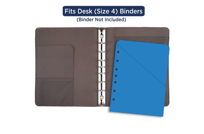 AT-A-GLANCE File Pockets, 7 Ring, Desk Size, 5 1/2" x 8 1/2", 4 Pack ...
