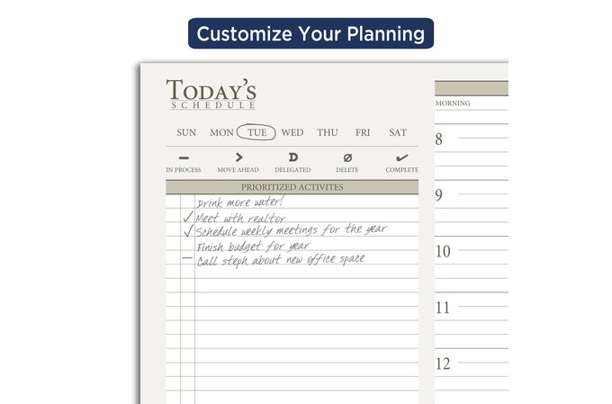 AT-A-GLANCE Undated Daily Planner Refill, Loose-Leaf, Folio Size, 8 1/2 ...