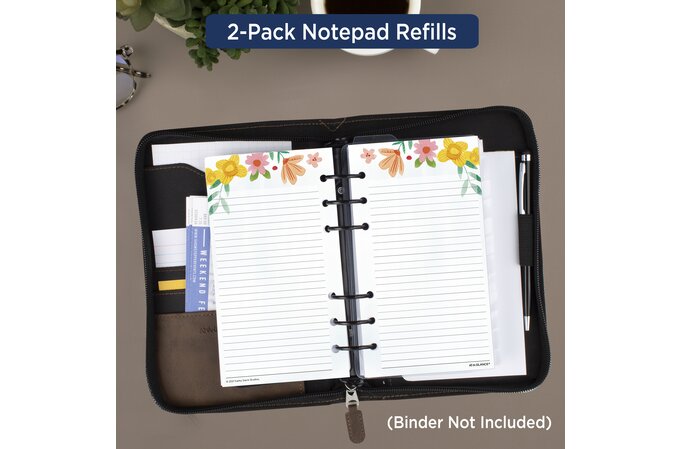 AT-A-GLANCE Kathy Davis Undated Notepads Refill, Loose-Leaf, Portable ...