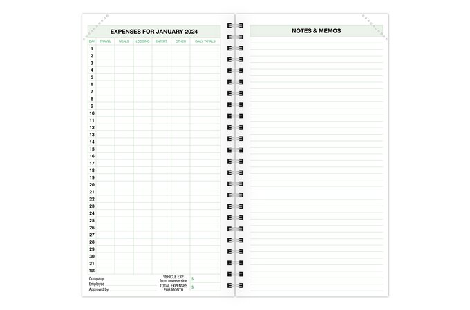 Day-Timer 24 Hour Two Page Per Day Planner Refills, Wirebound, Pocket ...
