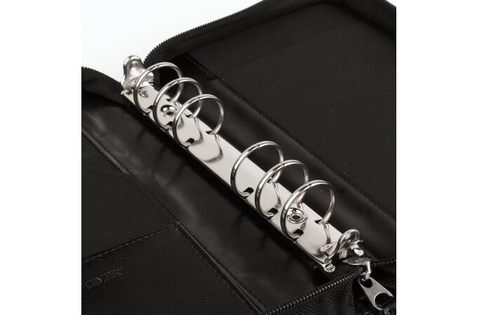 Day-Timer® Zippered Planner Cover with Tech Stand, 6-Ring, Black ...