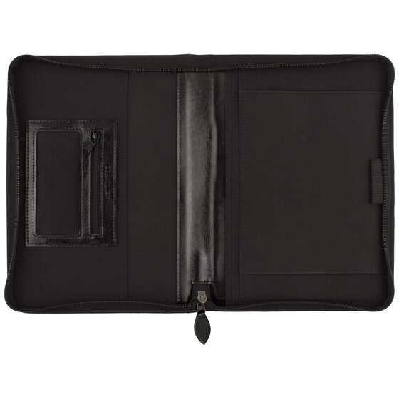 Day-Timer® Zippered Planner Cover with Tech Stand, Black, Journal Size ...