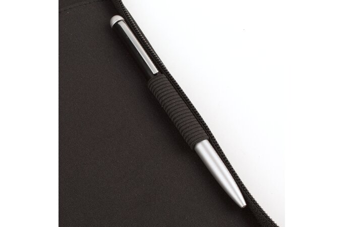 Day-Timer® Zippered Planner Cover with Tech Stand, Black, Journal Size ...