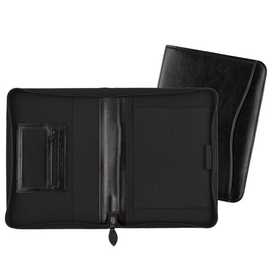 Day-Timer® Zippered Planner Cover with Tech Stand, Black, Journal Size ...