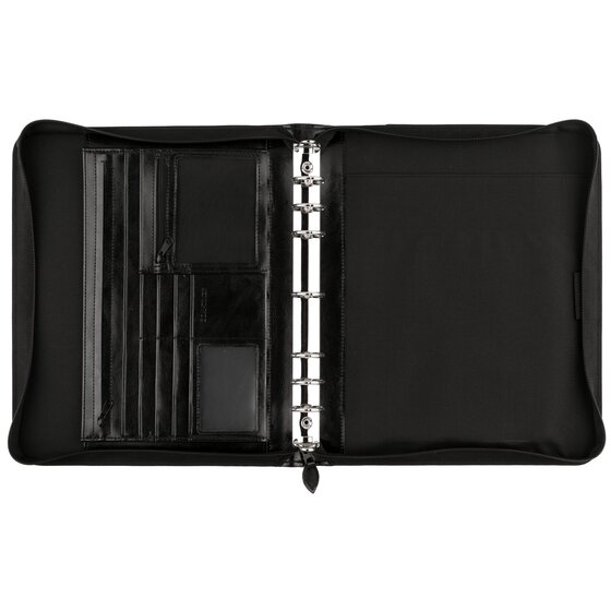 Day-Timer® Zippered Planner Cover with Tech Stand, 7-Ring, Black, Folio ...
