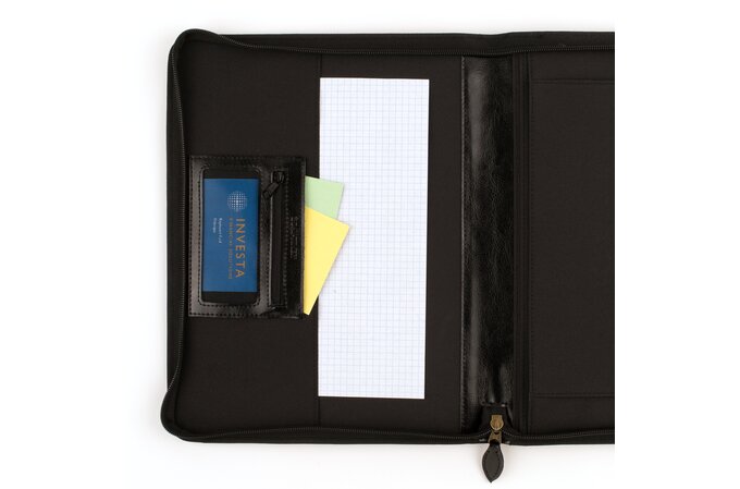 Day-Timer® Zippered Planner Cover with Tech Stand, Black, Notebook Size ...