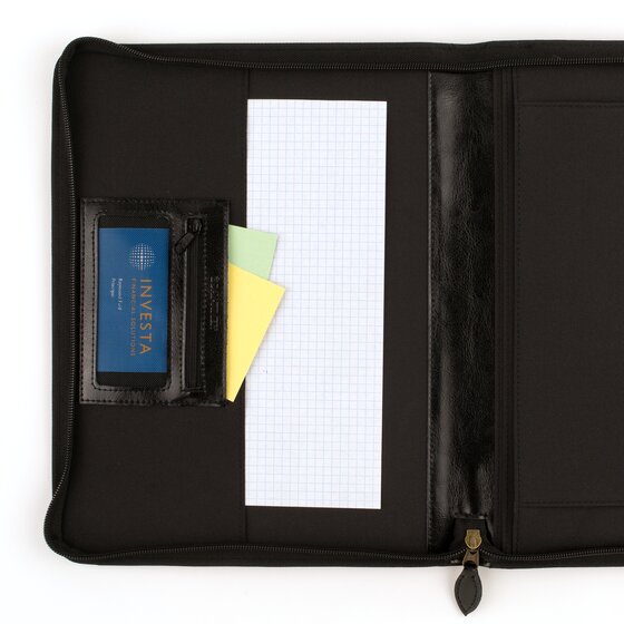Day-Timer® Zippered Planner Cover with Tech Stand, Black, Notebook Size ...