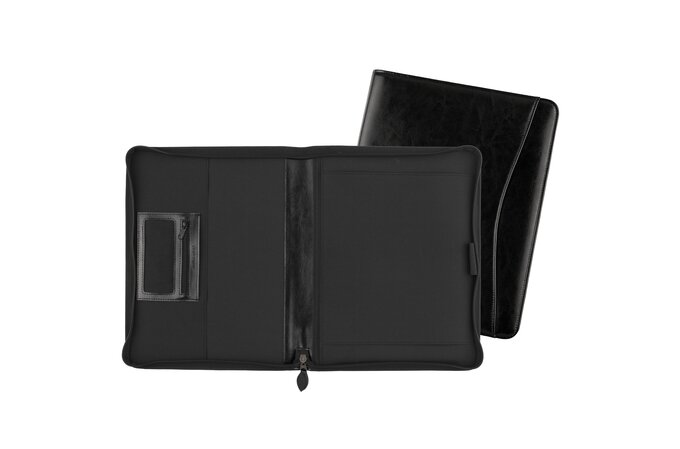Day-Timer® Zippered Planner Cover with Tech Stand, Black, Notebook Size ...