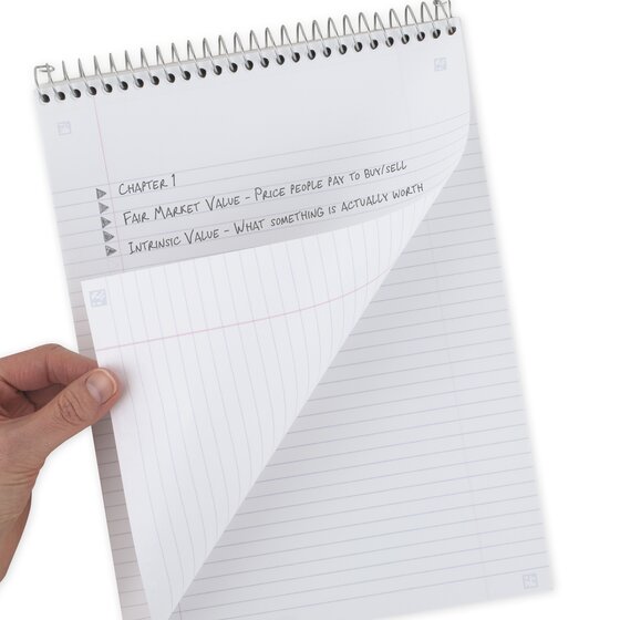 Five Star® Top Bound Note Pad Plus Study App, 1 Subject, College Ruled ...