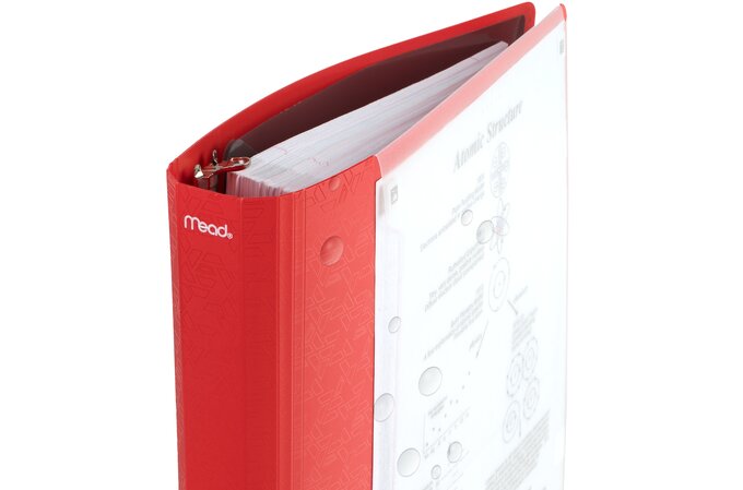 Five Star® 1 1/2" Customizable Plastic Binder Plus Study App, Color ...