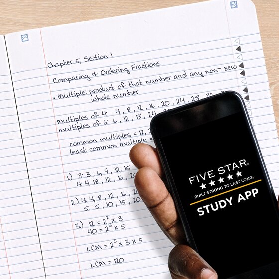 Five Star® Composition Book Plus Study App, College Ruled, 80 Sheets, 7 ...