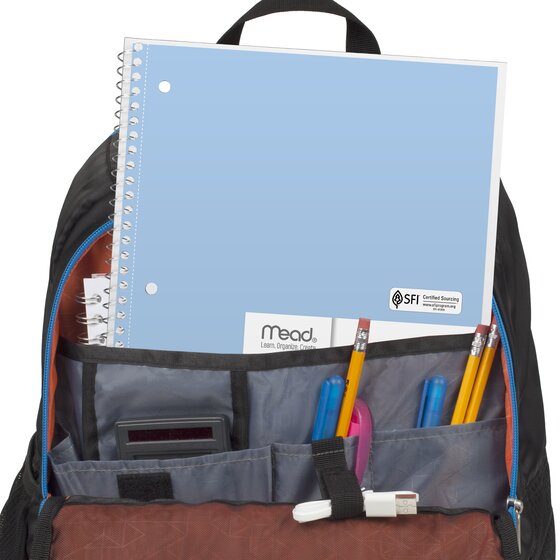 Mead® Spiral Notebook, 1 Subject, Wide Ruled, 8" x 10 1/2", 70 Sheets ...