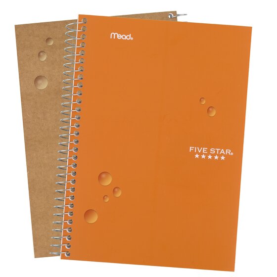 Five Star® Spiral Notebook, 2 Subject, College Ruled, 6" x 9 1/2 ...