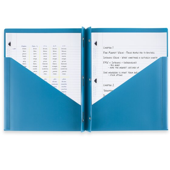 Five Star® Plastic Pocket and Prong Folder, 4 Pack, Amethyst Purple ...