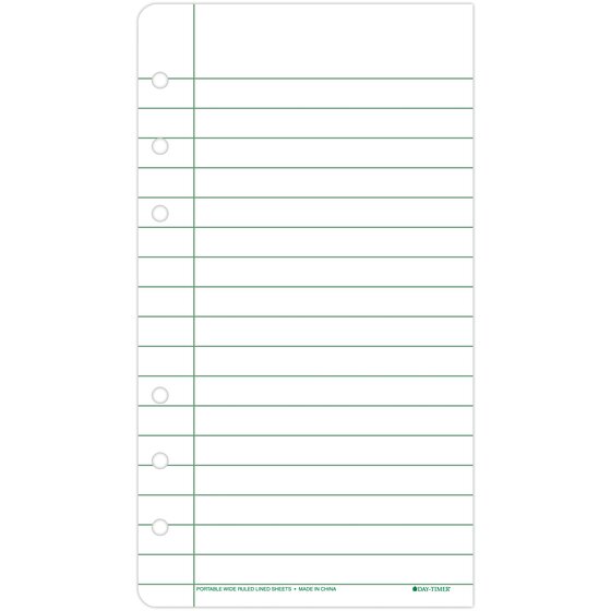 Day-Timer® Wide Ruled Note Pad, Portable Size, 3 3/4" x 6 3/4", 2 Pack ...