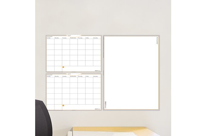 AT-A-GLANCE Undated WallMates Dry-Erase Writing Surface, Self-Adhesive ...