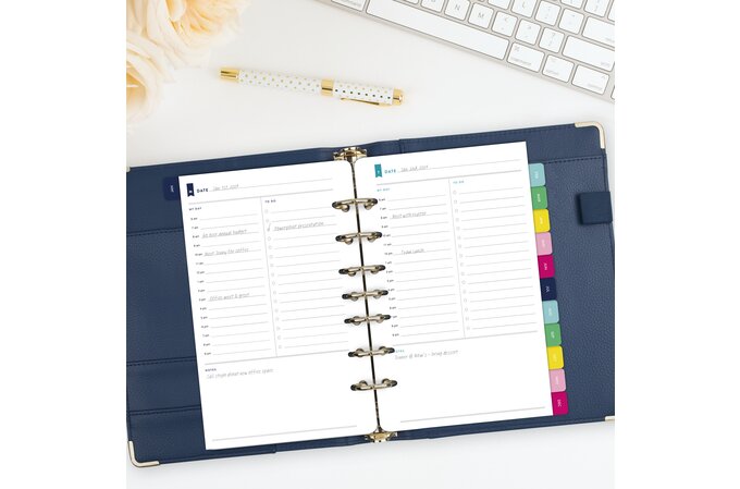 Simplified by Emily Ley for AT-A-GLANCE Undated One Page Per Day Refill ...