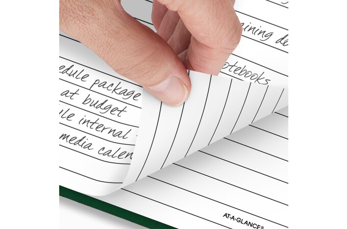 AT-A-GLANCE Standard Diary Daily Diary, Undated, Green, Small, 5 3/4" x ...