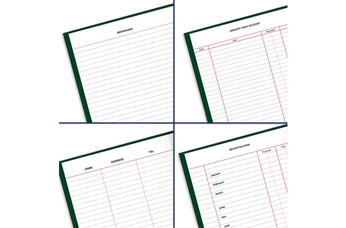 AT-A-GLANCE Standard Diary Daily Diary, Undated, Green, Small, 5 3/4" x ...