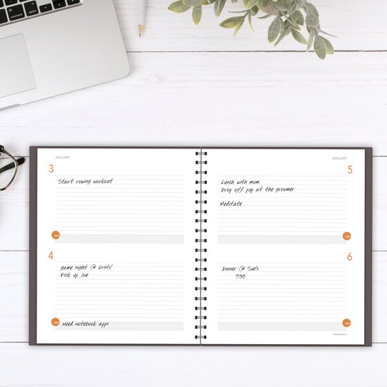 AT-A-GLANCE Plan. Write. Remember. 2-Days-Per-Page Planning Notebook ...