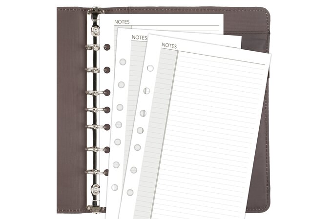 AT-A-GLANCE Undated Notes Pages, Loose-Leaf, 7 Ring, Desk Size, 5 1/2 ...