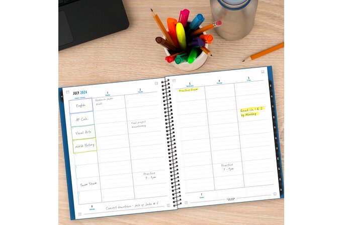 Five Star® Customizable Student Academic Weekly Monthly Planners Plus ...