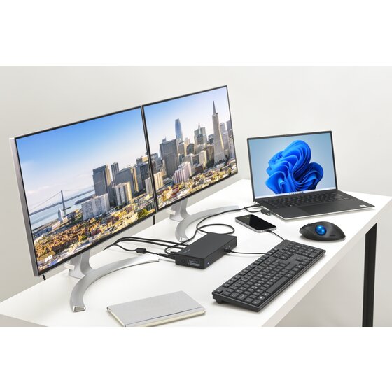 Computer Docking Station 2 Power USB C Triple Display Docking Station